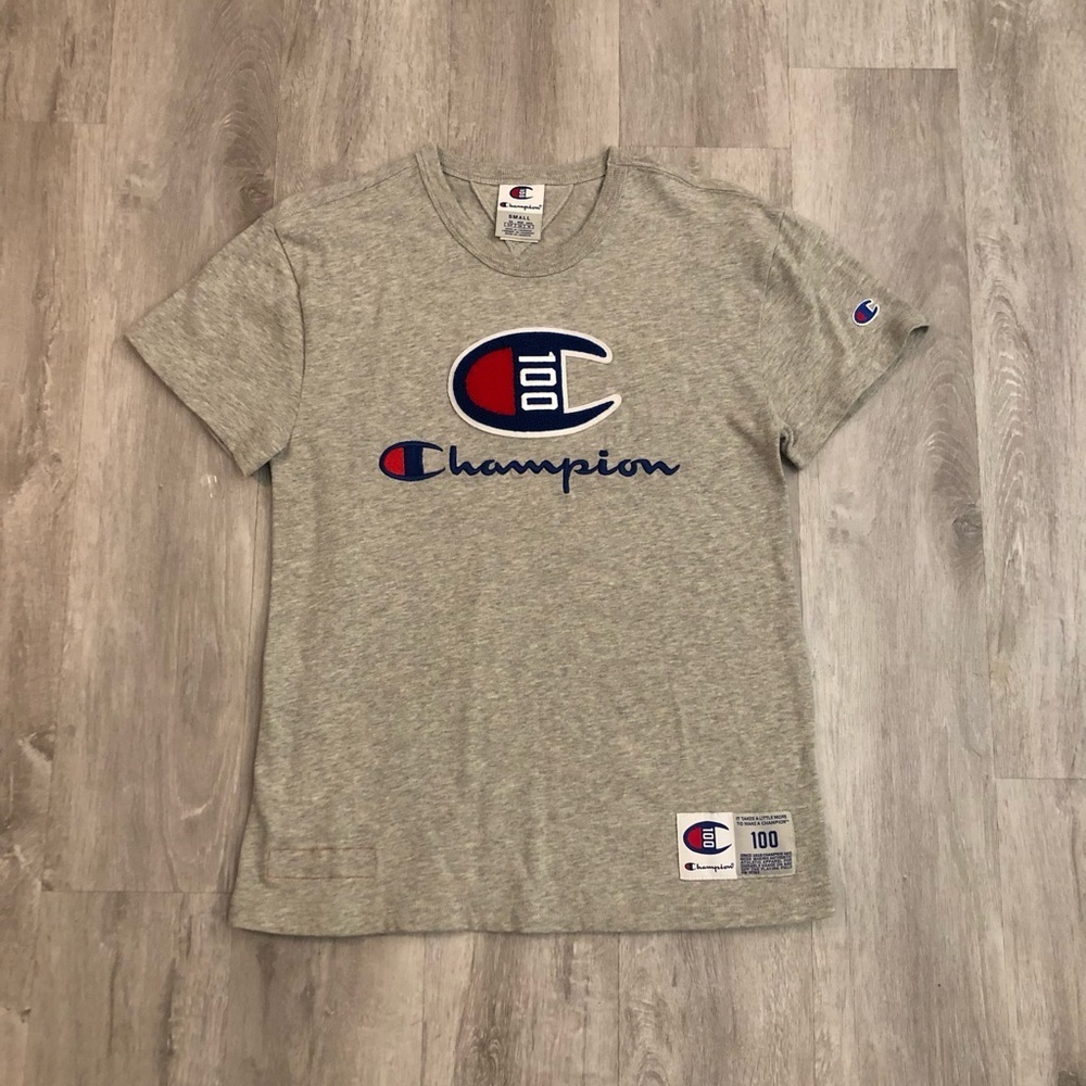 Rare Htf Champion 100th Anniversary Gray Embroidery L… - Gem